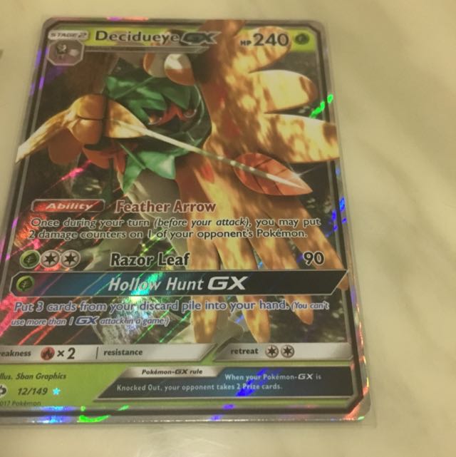 decidueye gx pokemon TCG sun and moon, Hobbies & Toys, Toys & Games on ...