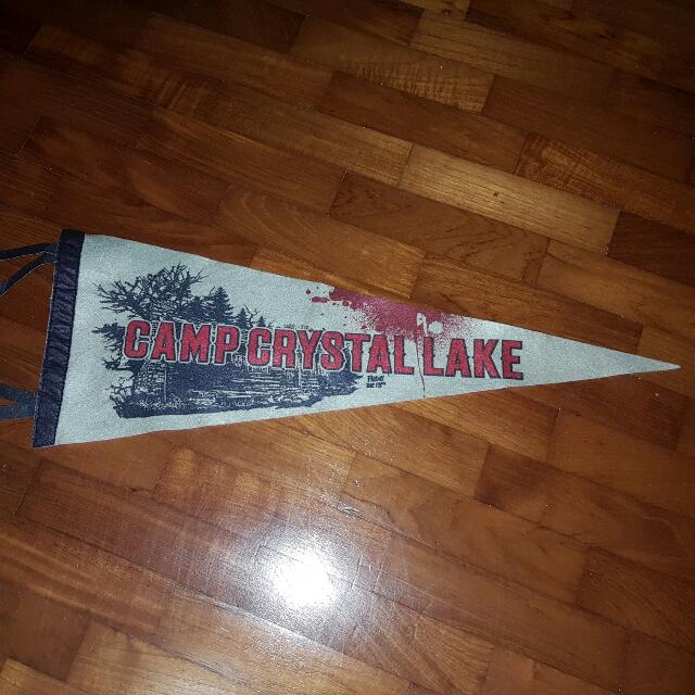 Friday the 13th Camp Crystal Lake Flag, Hobbies & Toys, Stationery ...