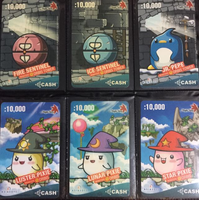Maple Story Collectible Cards, Hobbies & Toys, Toys & Games on Carousell