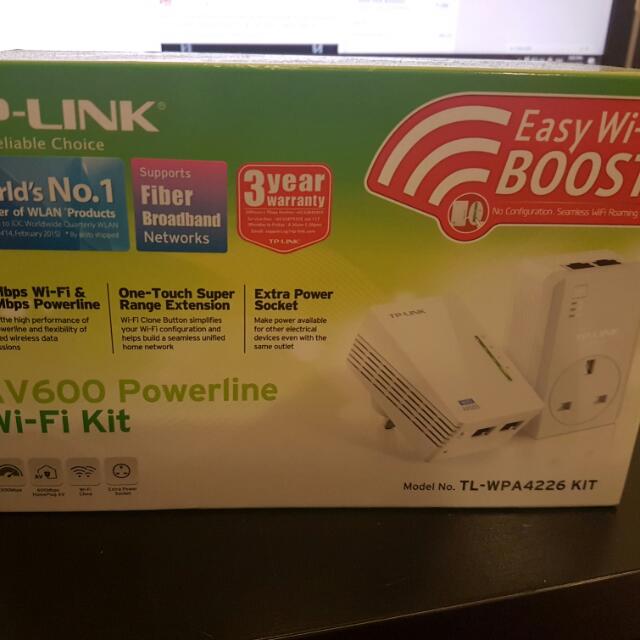TP Link Port Powerline Wi Fi Extender Computers Tech Parts Accessories Networking On