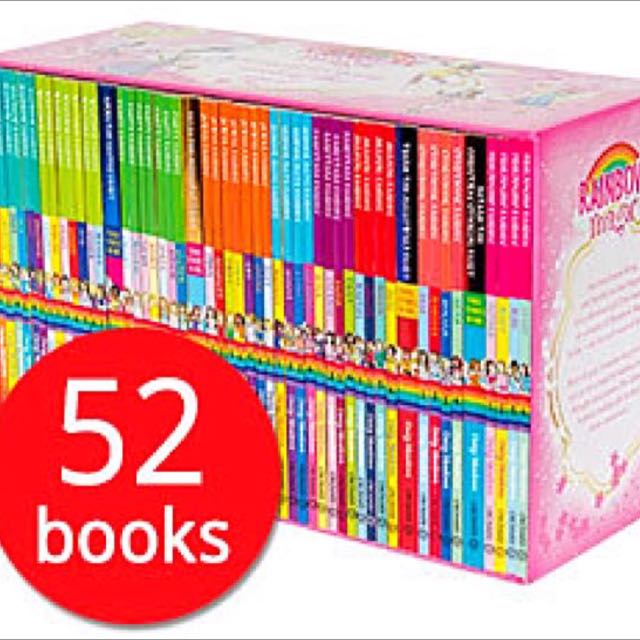 A Year of Rainbow Magic 52 Books Box Set, Books & Stationery, Fiction ...