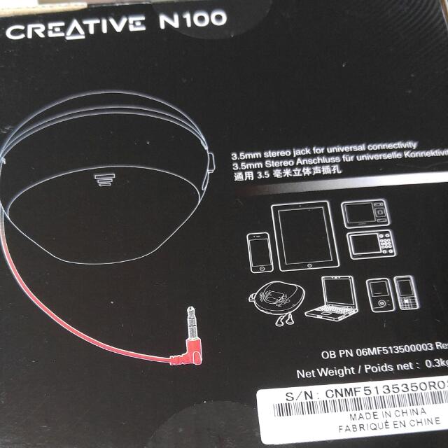Creative Ultra Portable Speaker N100, Audio, Soundbars, Speakers ...