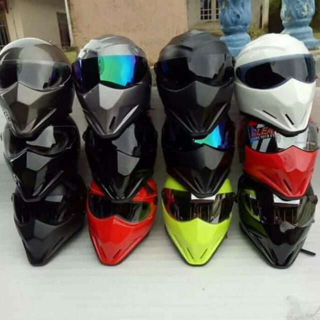 Helm Custom Bandit Simpson / The STIG / Minorfighter, Motor di Carousell