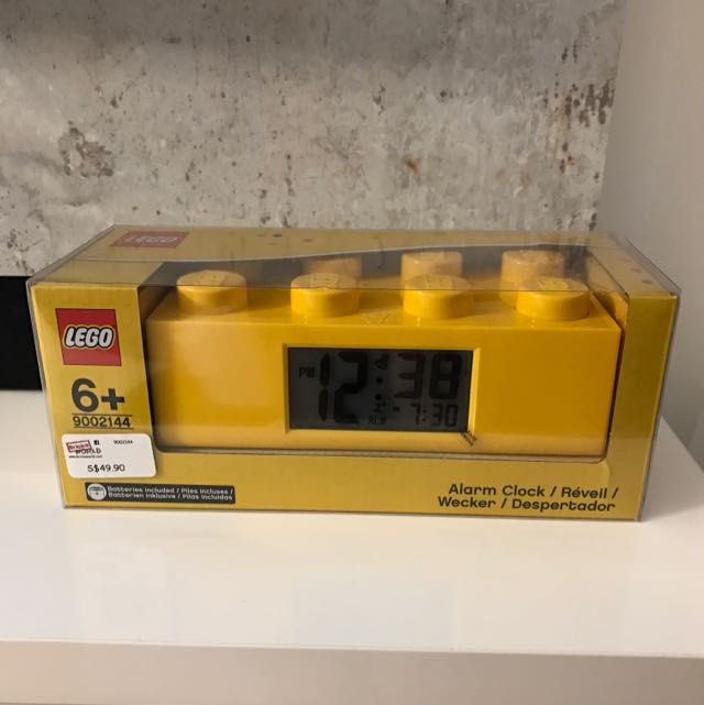 LEGO YELLOW BRICK ALARM CLOCK, Hobbies & Toys, Toys & Games on Carousell