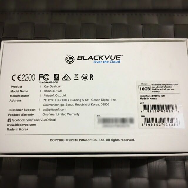 BlackVue DR-650S 1ch Cloud dashcam FHD/GPS/WIFI, Car Accessories on ...