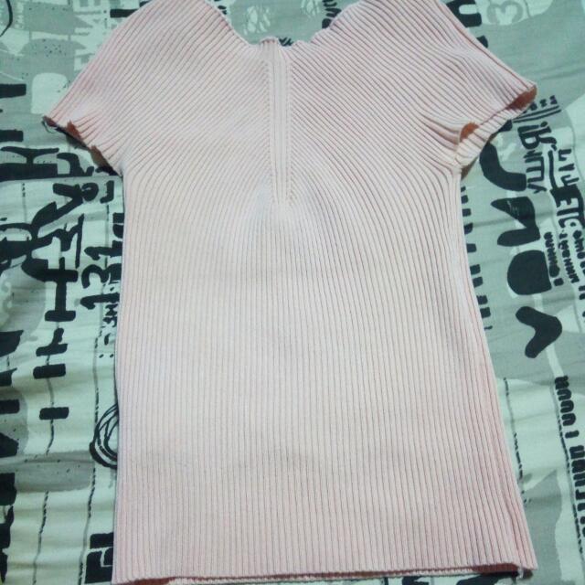 candy pink knitted top, Women's Fashion, Tops, Other Tops on Carousell