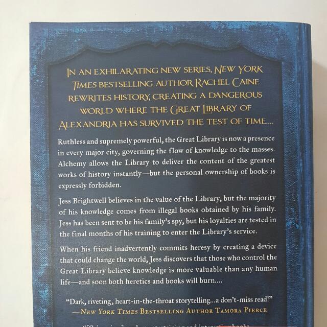 Ink and Bone - The Great Library by Rachel Caine, Hobbies & Toys, Books ...