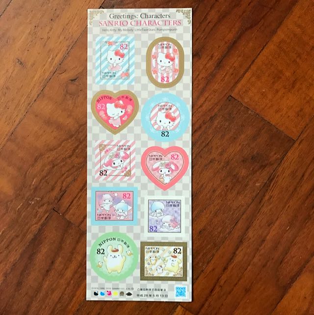 Japan Sanrio Characters Stamps Sheet, Hobbies & Toys, Memorabilia ...