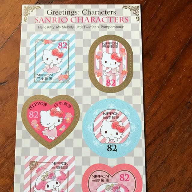 Japan Sanrio Characters Stamps Sheet, Hobbies & Toys, Memorabilia ...
