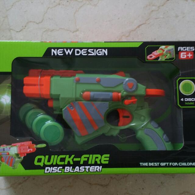Quick Fire Disc Blaster (Nerf Gun), Hobbies & Toys, Toys & Games on ...