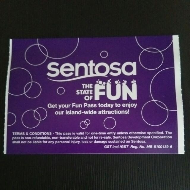 Sentosa Entrance Ticket, Tickets & Vouchers, Local Attractions ...