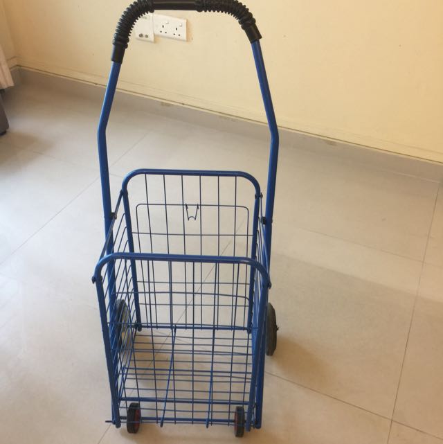 Shopping Trolley Basket With Wheel, Furniture & Home Living, Home ...