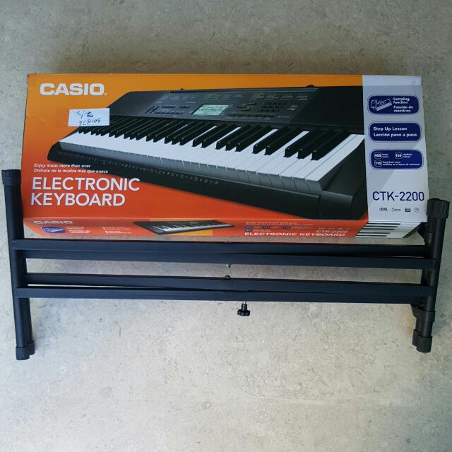 Casio CTK-2200 Electronic Keyboard With Stand, Hobbies & Toys, Music ...