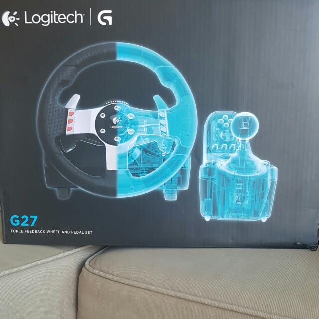 Logitech G27 Force Feedback Steering Wheel And Pedal Set, Toys & Games ...