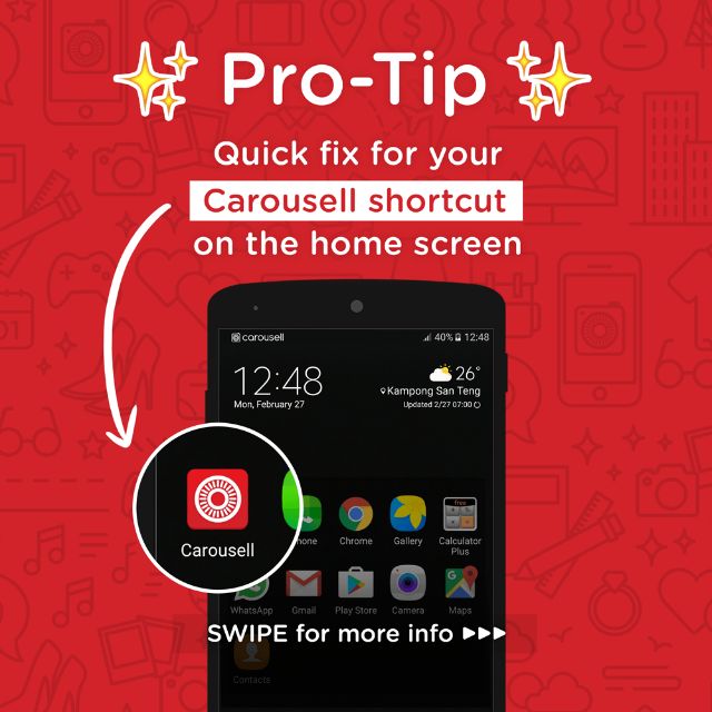 Quick fix for your Carousell shortcut!, Bulletin Board on Carousell