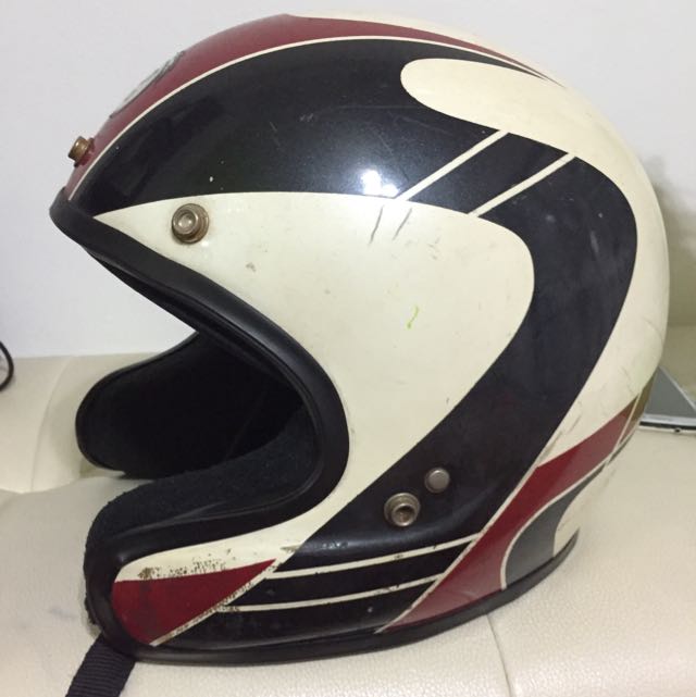 Retro Sidi Monkey Face Helmet, Car Accessories on Carousell