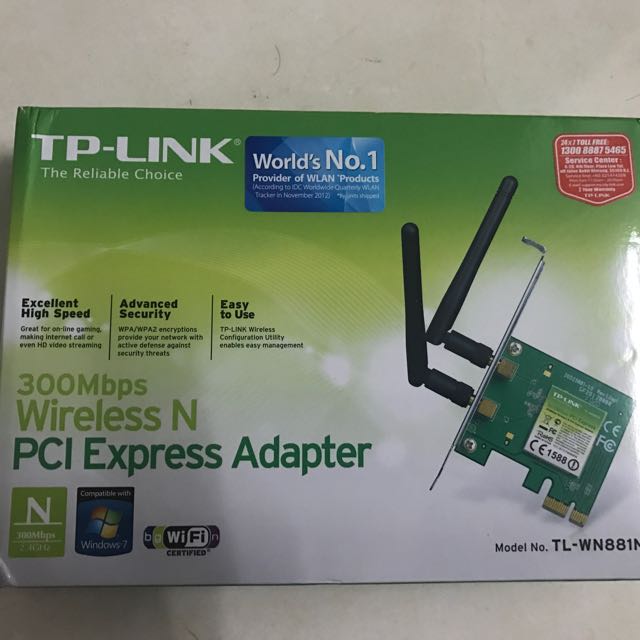 TP-Link Wireless N PCI Express Adapter, Computers & Tech, Laptops ...