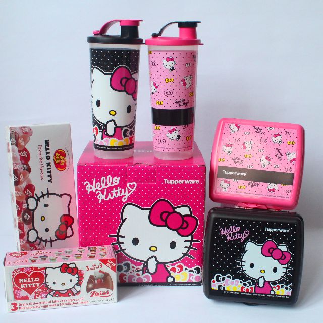 Tupperware Hello Kitty Hamper set, Babies & Kids, Babies & Kids Fashion ...