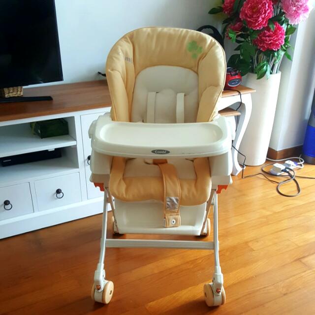 Japan Combi Rashul Chair High Chair Feeding Mobile Day bed Baby Toddler ...
