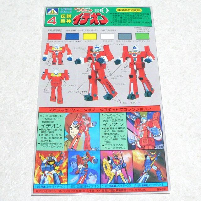Vintage AOSHIMA Plastic Model Kit Space Runaway Ideon 1/810 Robot Made ...