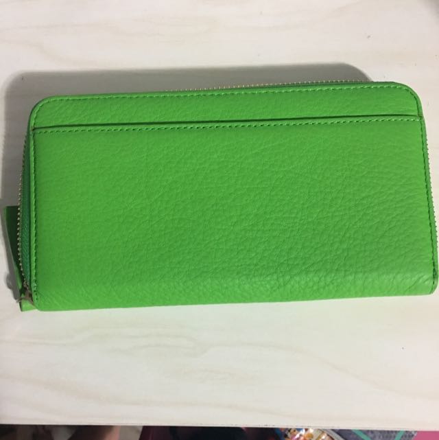 Kate Spade Lime Green Wallet, Luxury, Bags & Wallets on Carousell
