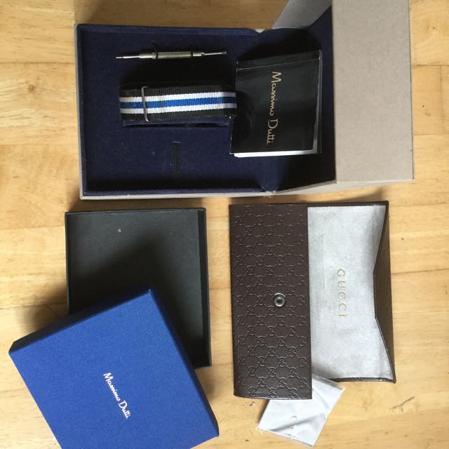 Massimo Dutti Wallet Box, Massimo Dutti Watch Box & Gucci Sunglasses ...