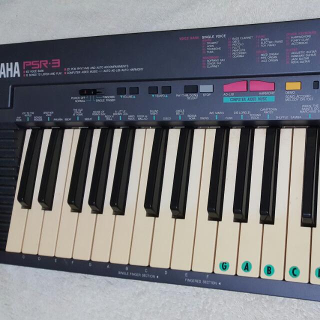 Yamaha PSR-3 Keyboard, Hobbies & Toys, Music & Media, Music Accessories ...