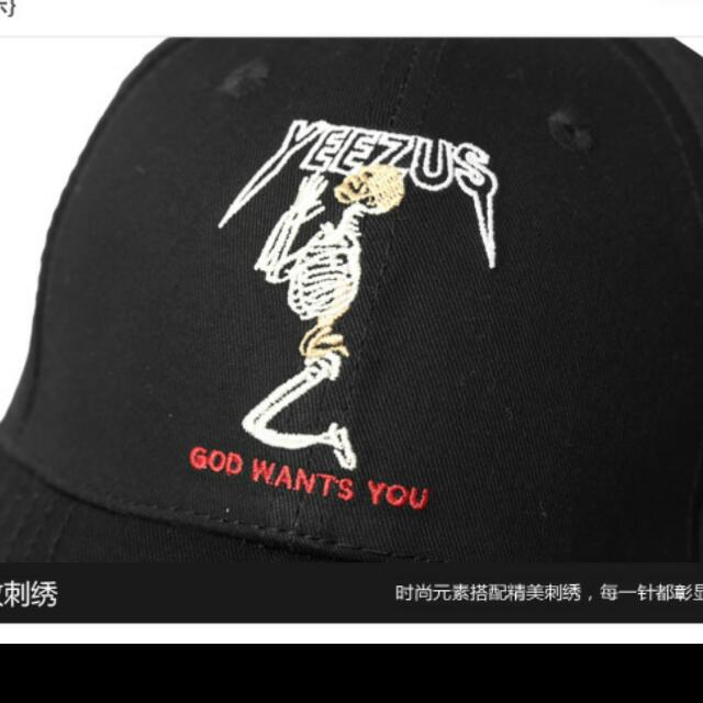 Yeezus God Wants You Baseball Cap, Men's Fashion, Watches & Accessories ...