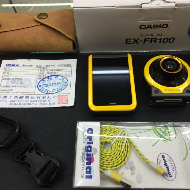 Casio FR100 絕版黃 保內公司貨, 相機攝影, 相機在旋轉拍賣