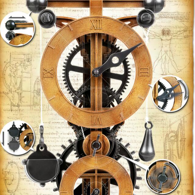 Leonardo Da vinci Clock, Furniture & Home Living, Home Decor, Clocks on ...