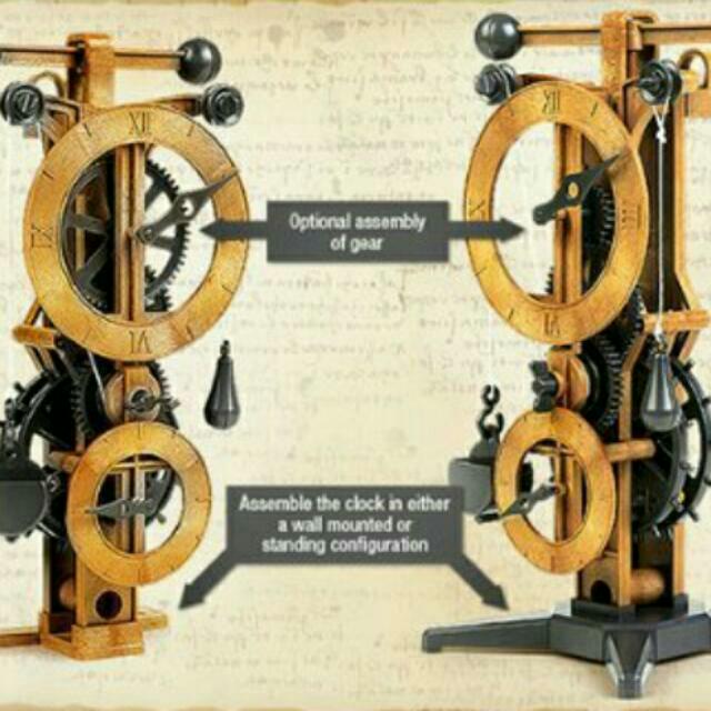 Leonardo Da vinci Clock, Furniture & Home Living, Home Decor, Clocks on ...