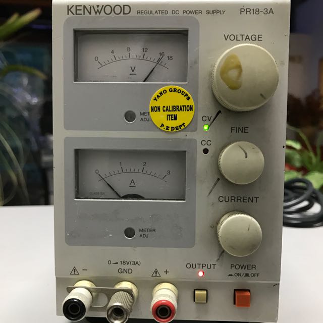 Kenwood Analog Regulated DC Power Supply PR18-3A, Audio, Other Audio ...