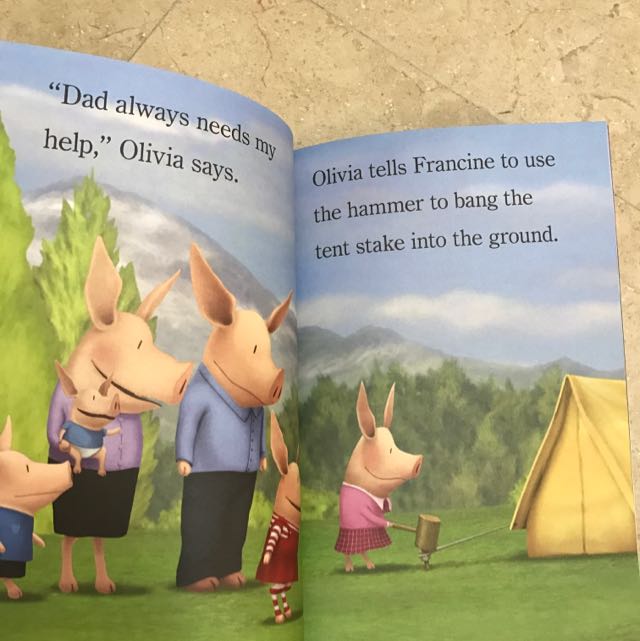 Olivia Goes Camping - Ready to Read Level 1, Hobbies & Toys, Books ...