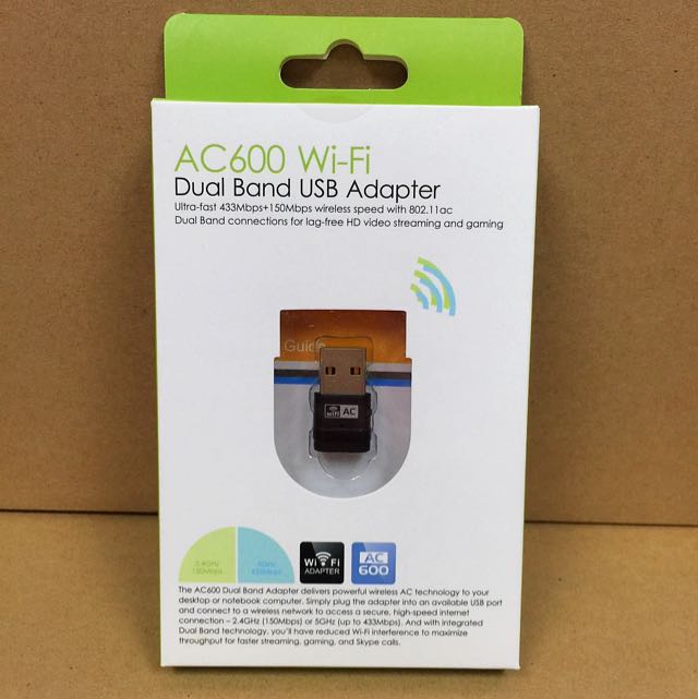 全新AC600 WI-FI Dual Band USB Adapter WIFI 手指#crushonyou, 電腦＆科技, 電腦周邊及配件 ...