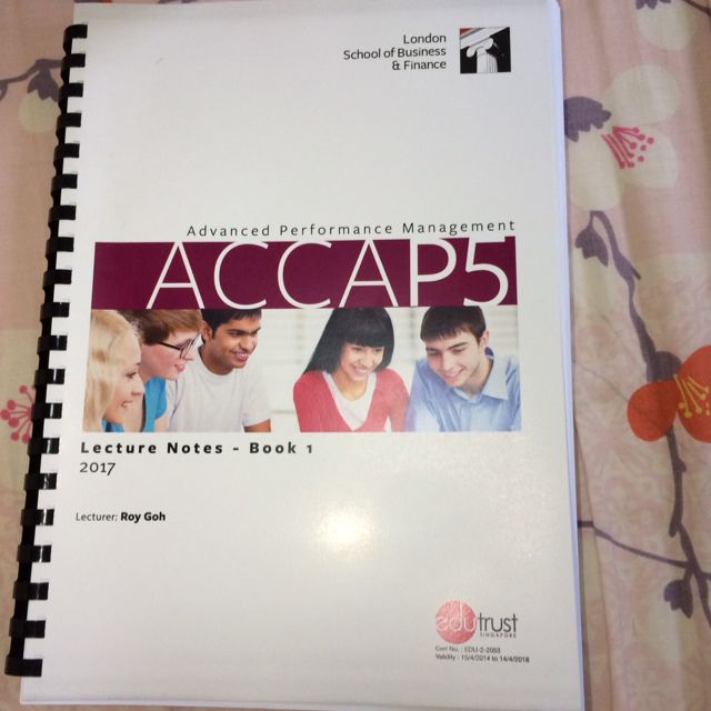 ACCA P5 2017 Roy Goh LSBF lecturer note 1, Hobbies & Toys, Books ...