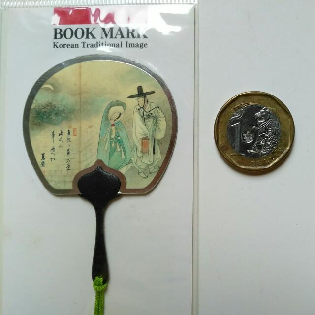 Lovely Delicate Korean Fan Bookmark - Korean Traditional Image, Hobbies ...