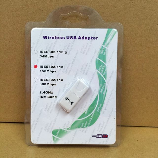 全新N150 Wireless USB Adapter 802.11n 150Mbps 手指, 電腦＆科技, 電腦周邊及配件, Wifi及上網 ...