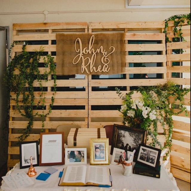 Wooden Pallet Backdrop / Photobooth, Design & Craft, Art & Prints on ...