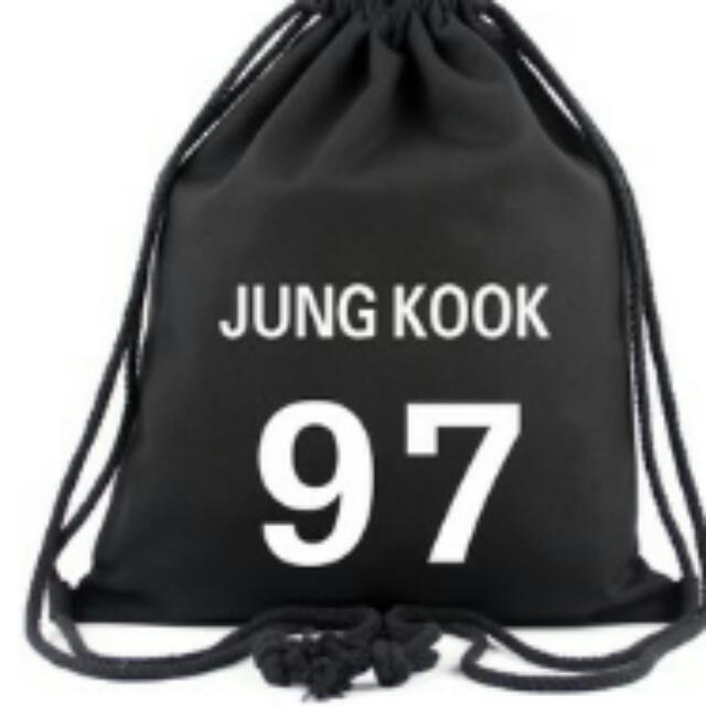 [PO]BTS Drawstring Bag, Hobbies & Toys, Memorabilia & Collectibles, Fan ...