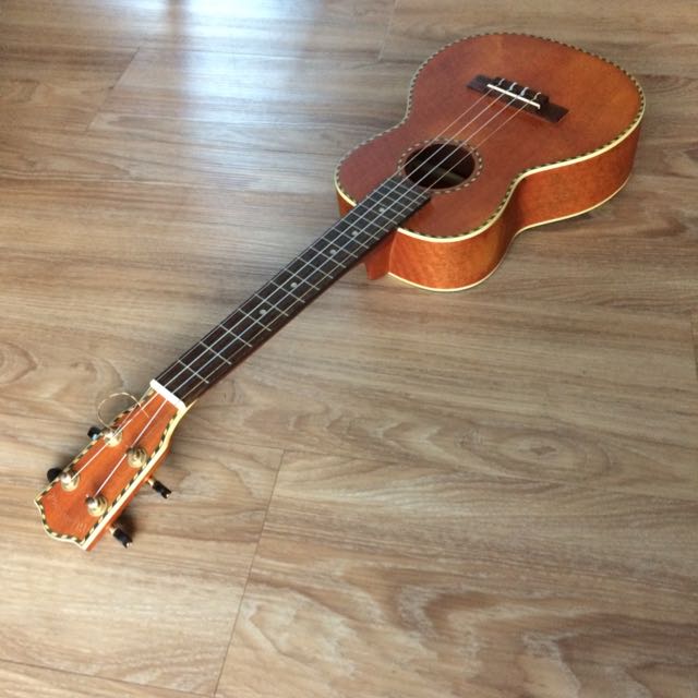 Mainland Mango Tenor Size Ukulele (Matte Finish) with K&K Big Shot ...
