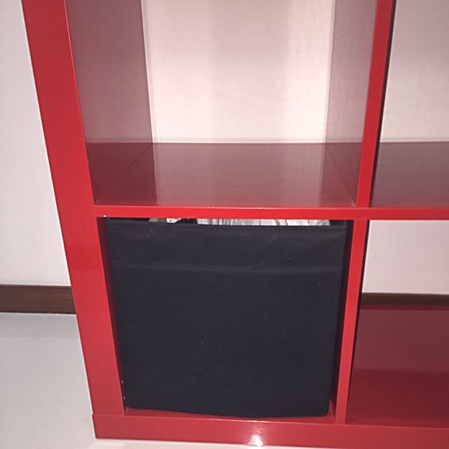 Red IKEA kallax Shelving, Furniture & Home Living, Furniture, Other ...