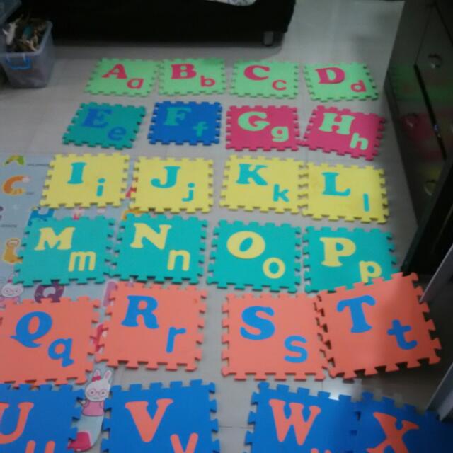 Alphabets Upper And Lower Case Floor Mat, Babies & Kids, Infant ...