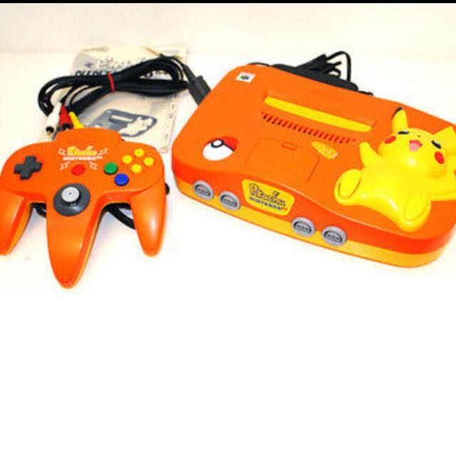 Brand New Limited Edition Nintendo 64 N64 Orange Pikachu Edition, Video ...