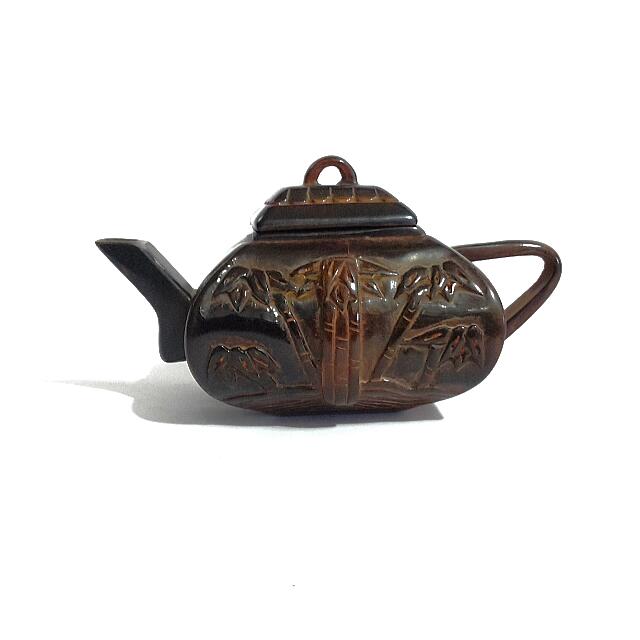 Buffalo Horn Carved Teapot Tanduk Kerbau Teko, Furniture & Home Living ...