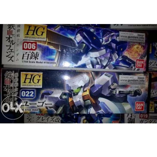 Gundam IBO kits HG Hugo and HG Hyakuren, Hobbies & Toys, Toys & Games ...