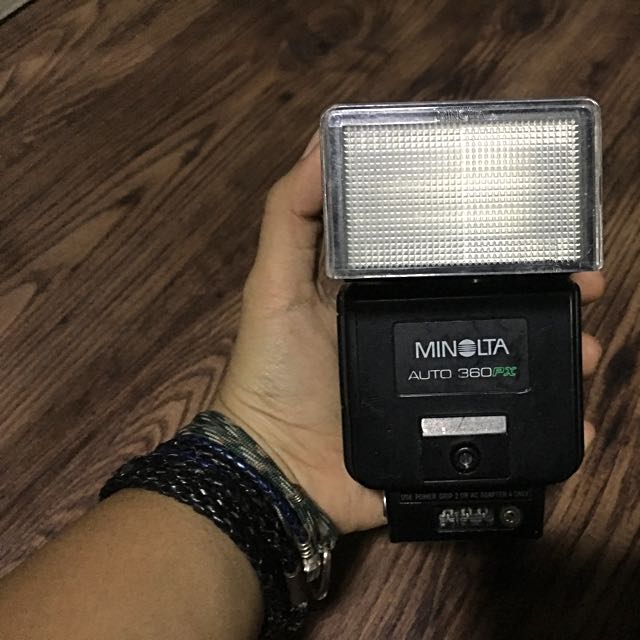 Minolta 360PX Flash, Photography, Cameras on Carousell