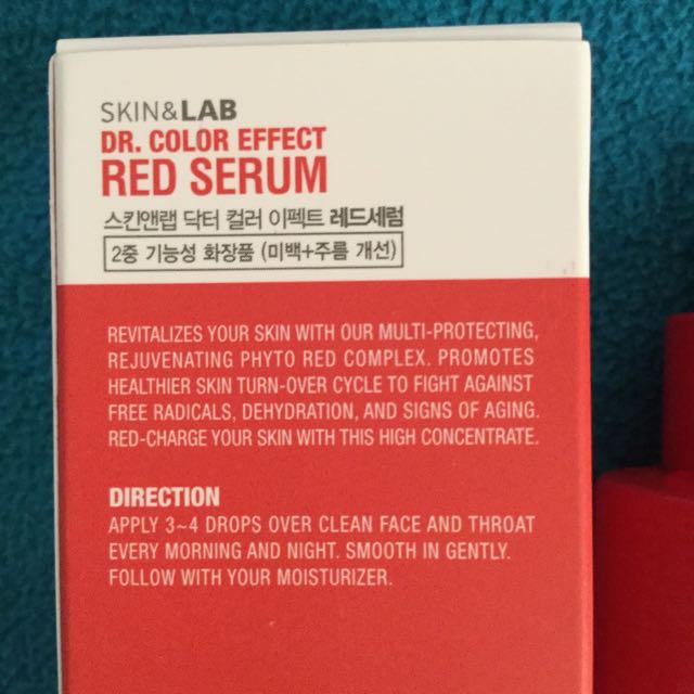 NEW Skin & Lab Red Serum, Beauty & Personal Care, Face, Face Care on ...