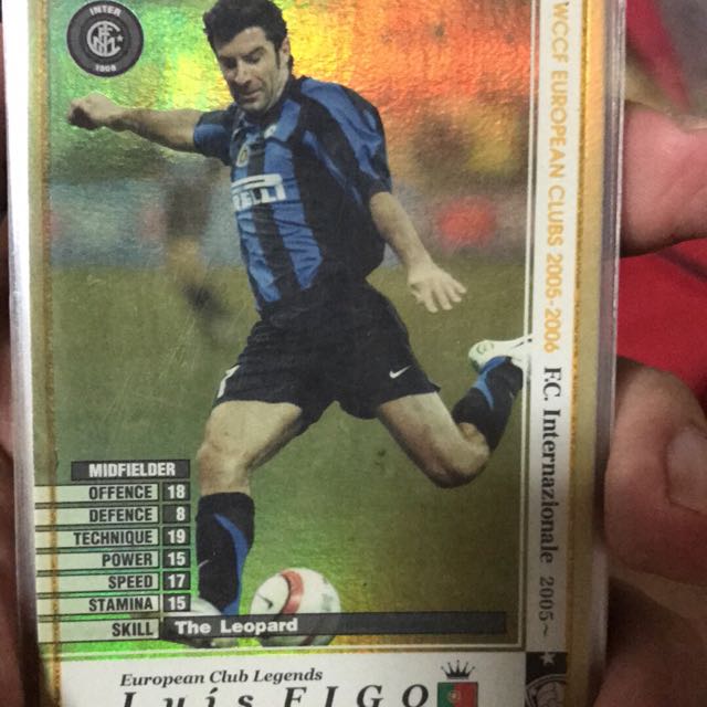 Luis figo card, Hobbies & Toys, Toys & Games on Carousell