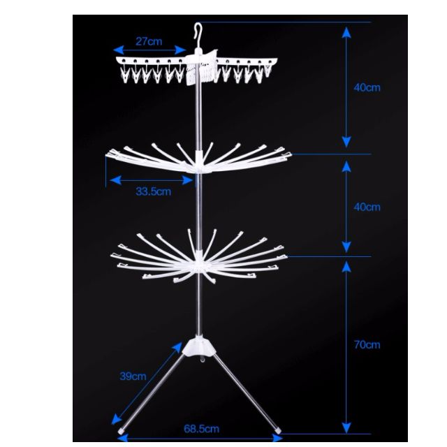 3 - Tier Clothes Drying Rack /Penyidai, Furniture & Home Living, Home ...