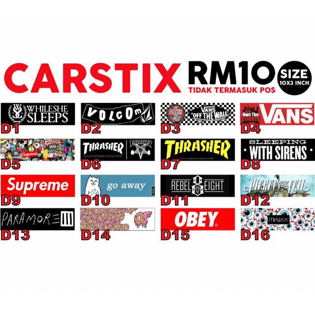 Car Sticker, Auto Accessories on Carousell
